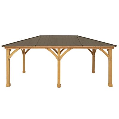Click here for Yardistry All-Cedar Meridian Gazebo with Aluminum... prices
