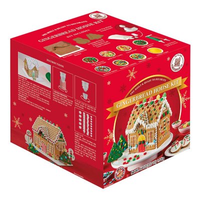 Pre-Built Gingerbread House Decorating Kit - Sam's Club