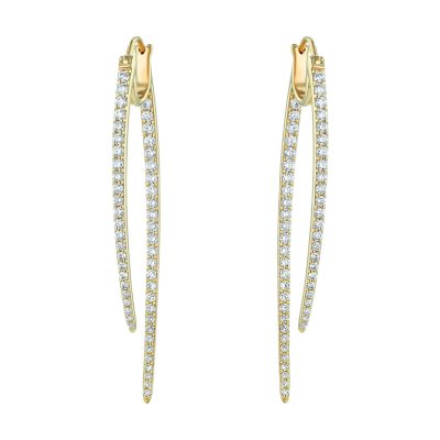 Click here for S Collection 1.5 CT. T. W. Double Drop Diamond Ear... prices