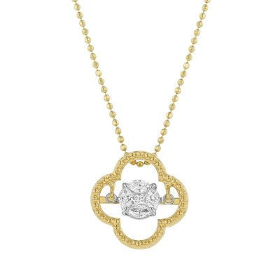 Click here for 0.32 CT. T. W. Marquise Cut Clover Dancing Diamond... prices