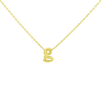 14K YELLOW GOLD LOWERCASE INITIAL NECKLACE, 16-18" - Sam's Club