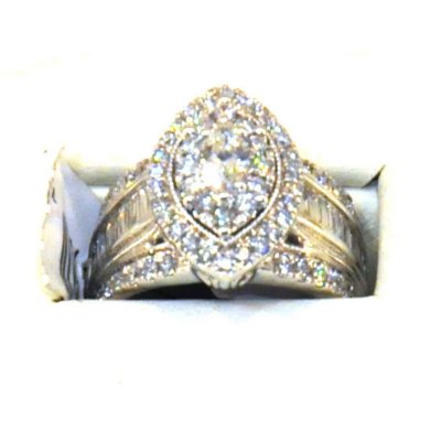 1.95TW DIA 14KW RING .35CT MQ CENTER - Sam's Club