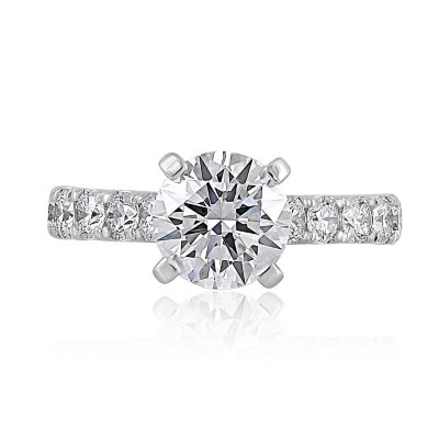 Click here for Lab Created Round Cut Diamond Ring in 18K Gold:- 9... prices