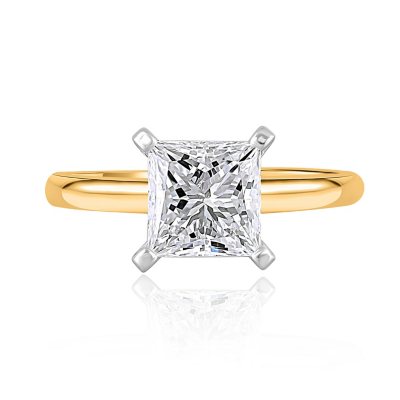 Click here for Lab Created Diamond Princess Cut Solitaire Ring in... prices