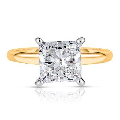 Click here for Lab Created Diamond Princess Cut Solitaire Ring in... prices