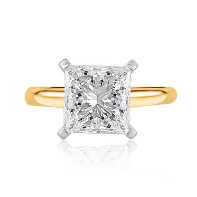 Click here for Lab Created Diamond Princess Cut Solitaire Ring in... prices