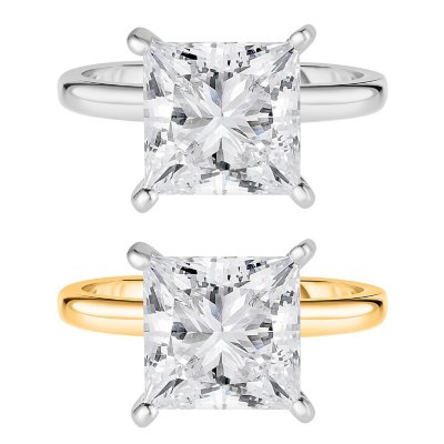 Click here for Lab Created Diamond Princess Cut Solitaire Ring in... prices