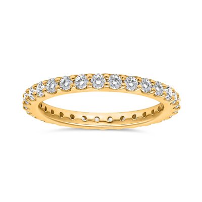 Click here for Lab Created Round Cut Diamond Eternity Band In 18K... prices