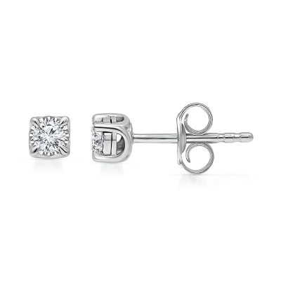 Click here for 0.08CTTW ROUND DIAMOND EARRINGS IN 14K WHITE GOLD prices