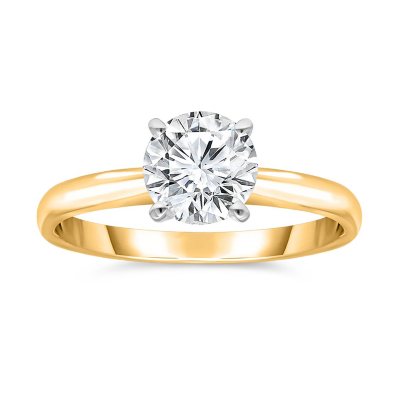 Click here for Lab Created Diamond Round Cut Solitaire Ring In 18... prices