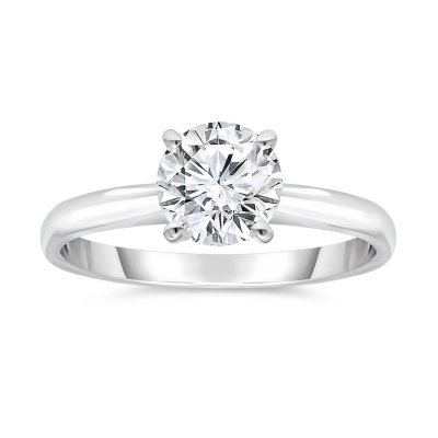 Click here for Lab Created Diamond Round Cut Solitaire Ring In 18... prices