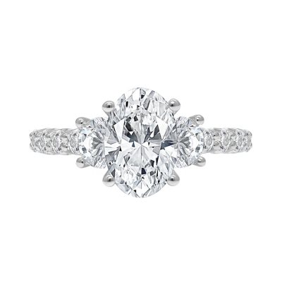 Click here for Lab Created 3.50 CT. T.W. Oval Cut Diamond Ring in... prices
