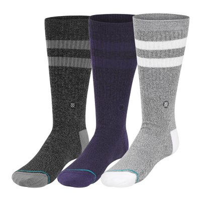 Click here for Stance Joven 3pk Crew Socks - Grey M:- M prices