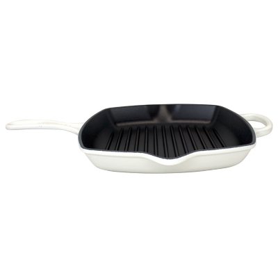 Click here for Le Creuset Square Skillet Grill 10.25 in - White:-... prices