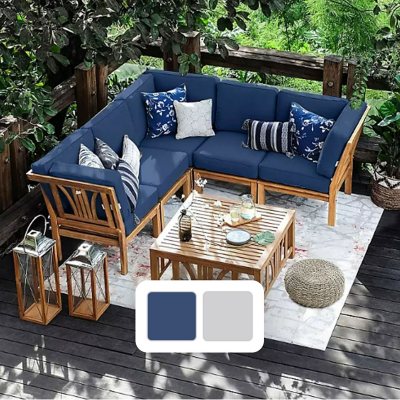 Click here for Cambridge Casual Catalina Teak Sofa Set with Cushi... prices