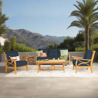 Click here for Sonoma Lane Catalina Teak Sofa Set with Sunbrella... prices