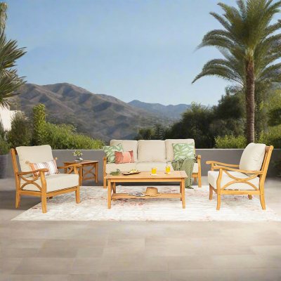Click here for Sonoma Lane Catalina Teak Sofa Set with Sunbrella... prices