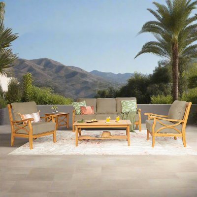 Click here for Sonoma Lane Catalina Teak Sofa Set with Sunbrella... prices