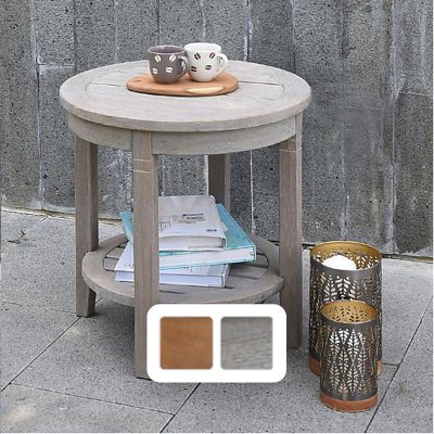 Click here for Teak Side Table- Weathered Grey:- Weathered Grey prices