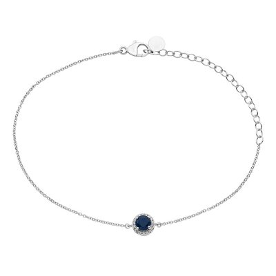 Click here for Genuine Precious Gemstone & Diamond Accent Bracele... prices