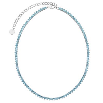 Click here for Round Cut Lab Created Tennis Necklace in Sterling... prices