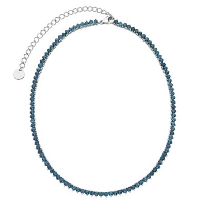 Click here for Round Cut Lab Created Tennis Necklace in Sterling... prices