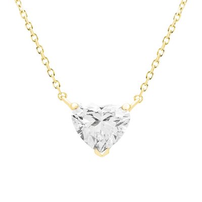 Click here for 1 Ct. T. W Heart Cut Lab Grown Diamond Pendant in... prices