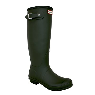 Click here for HUNTER WOMENS ORIGINAL TALL RAIN BOOT - DARK OLIVE... prices