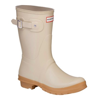 Click here for HUNTER WOMENS ORIGINAL SHORT BOOT - GRAVEL/BISCUIT... prices