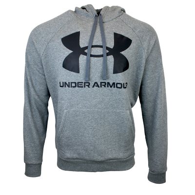 Click here for Under Armour Mens Big Logo Rival Fleece Hoodie Gre... prices