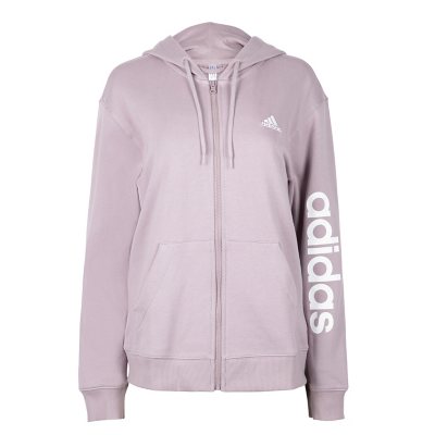 Adidas Women's Linear Full-Zip French Terry Hoodie - Sam's Club