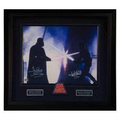 "Star Wars" Darth Vader vs. Luke Skywalker Autographed Photograph - Sam ...