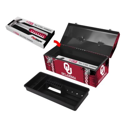 Oklahoma Sooners Steel Hammer and Tool Box Combo - Sam's Club