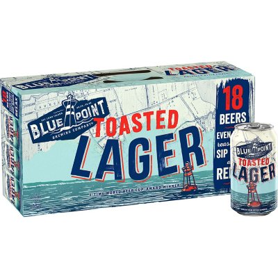 Blue Point Toasted Lager (12 fl. oz. can, 18 pk.) - Sam's Club