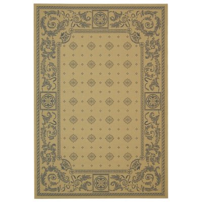 Courtyard Rug - Natural/Blue - 4' x 5'7" - Sam's Club