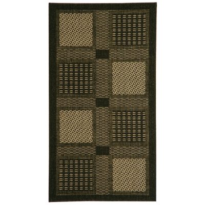 Courtyard Rug - Black/Sand - 4' × 5'7" - Sam's Club