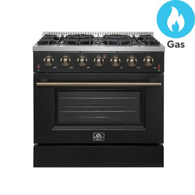 Click here for Forno Galiano 5.36 cu. ft. Slide-In Gas Range (Bla... prices