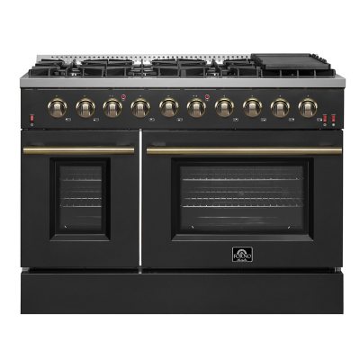 Click here for Forno Galiano 6.58 cu. ft. Slide-In Gas Range:- Bl... prices
