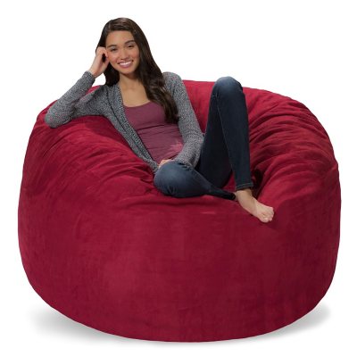 Click here for Comfy Sacks 5 Foot Memory Foam Bean Bag Chair- Red... prices