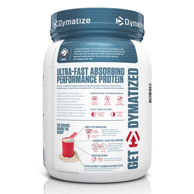 Dymatize ISO 100 Hydrolyzed Whey Protein Powder 1.6lbs Gourmet Vanilla