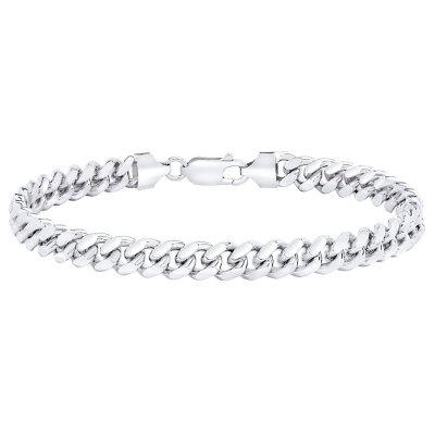 Click here for STERLING SILVER 7.0MM POLISHED MIAMI CUBAN BRACELE... prices