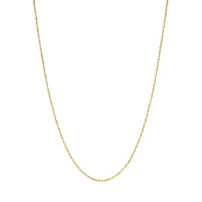 Click here for Diamond Cut Singapore Chain Necklace in 14K Gold-... prices