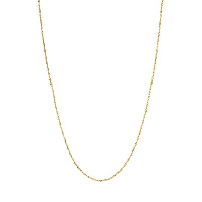 Click here for Diamond Cut Singapore Chain Necklace in 14K Gold-... prices