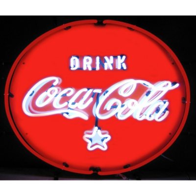 Neonetics - Coca Cola Red White and Coke Neon Sign - 24" x 4" x 24 ...