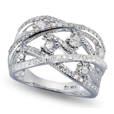 1.0TW DIA 14KW RING OVERLAP BANDS - Sam's Club