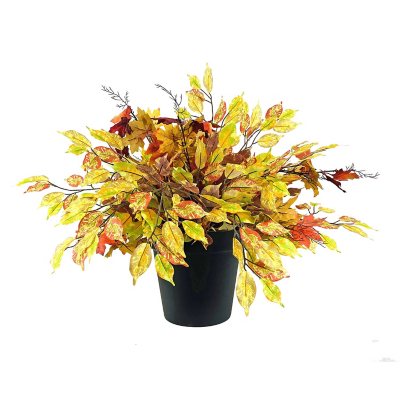 Faux 26" Autumn Mix Urn Filler in Black Plastic Pot - Sam's Club