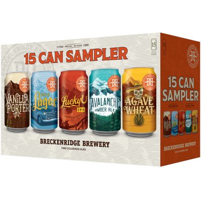 Breckenridge 15 Can Sampler Ale and Lager Variety Pack, 12 fl. oz. can ...