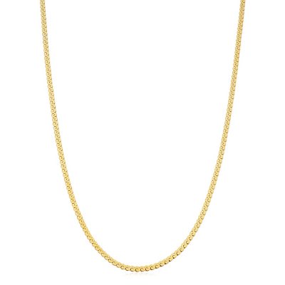 Click here for Serpentine Chain Necklace in 14K Gold:- 18  1.7mm prices