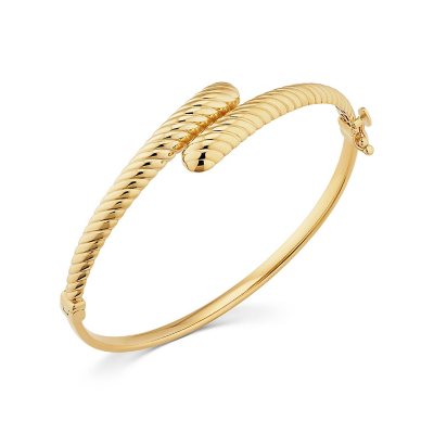Click here for Twist Bypass Bangle Bracelet in 14K Gold prices