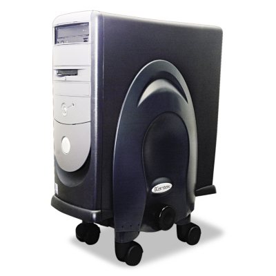 Kantek - Deluxe Mobile CPU Stand, 12w x 12d x 18h - Black - Sam's Club